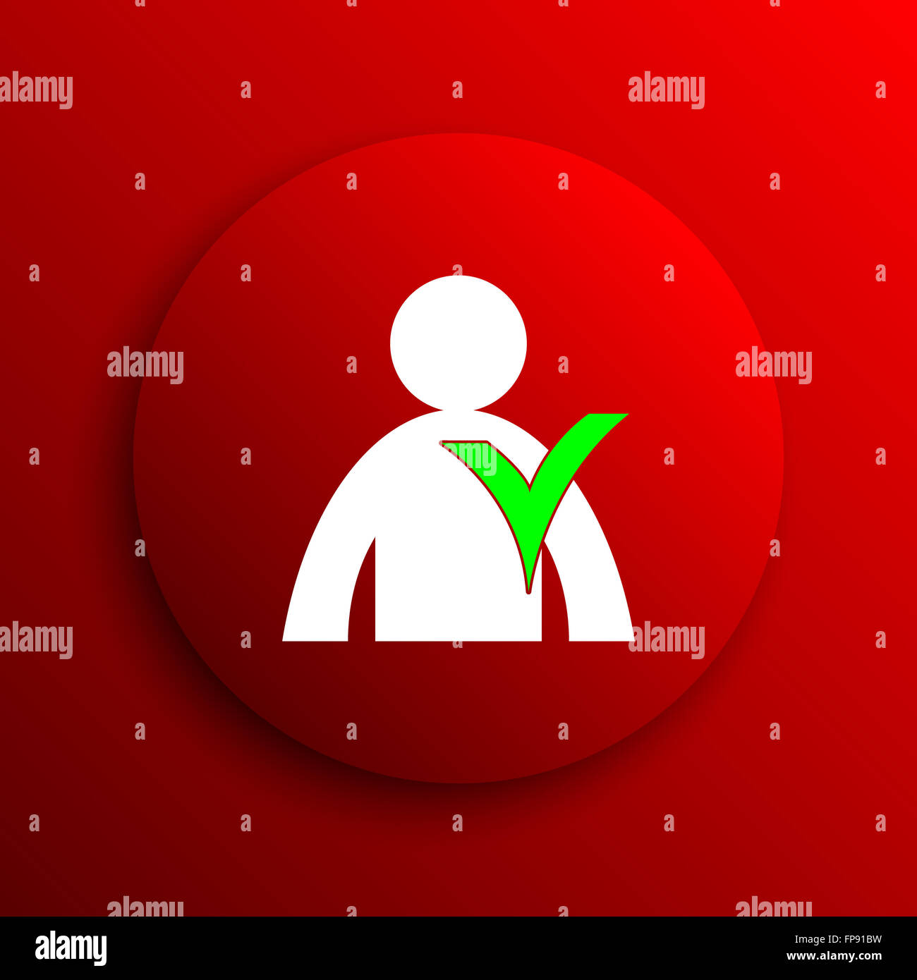 User online icon. Internet button on white background Stock Photo - Alamy
