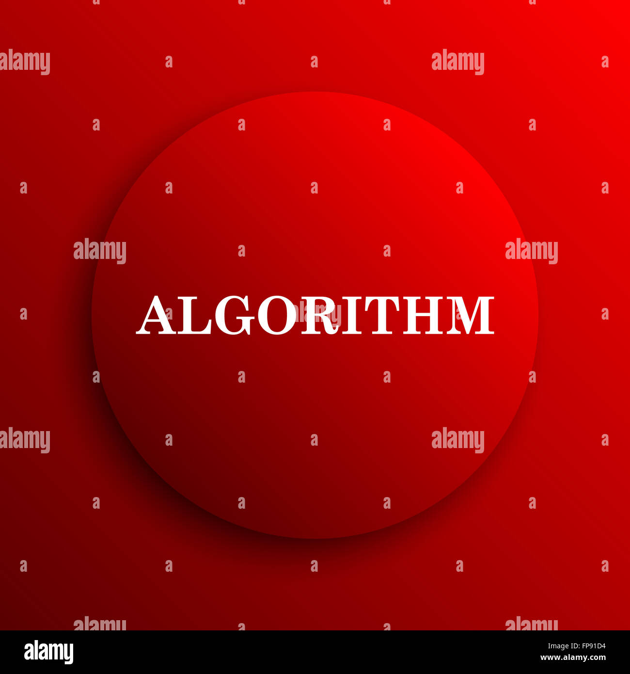 Algorithm icon. Internet button on white background Stock Photo - Alamy