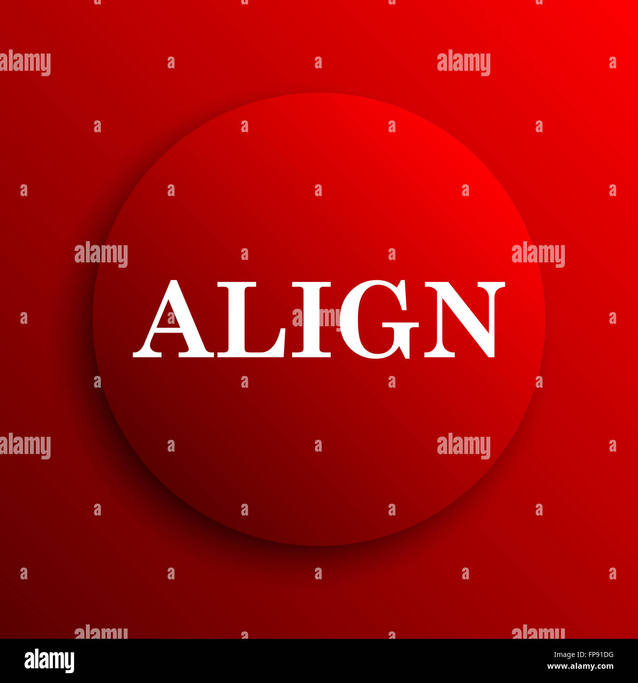Align icon. Internet button on white background Stock Photo - Alamy