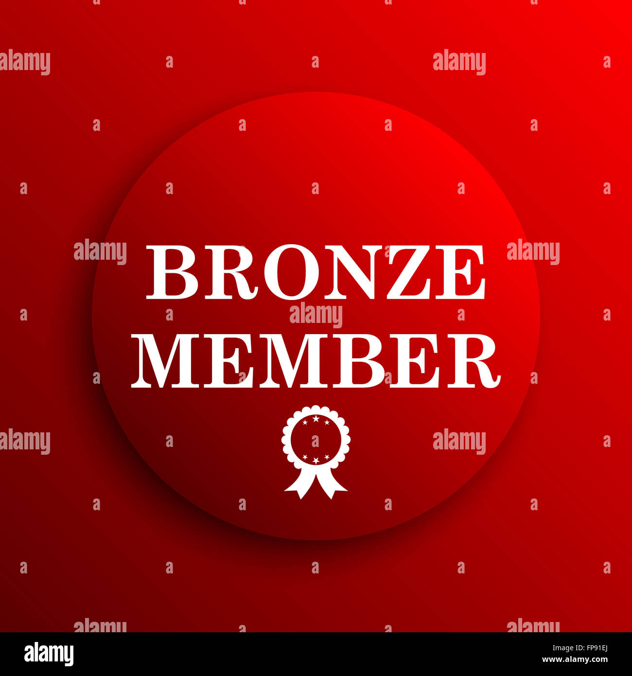 Bronze member icon. Internet button on white background Stock Photo - Alamy