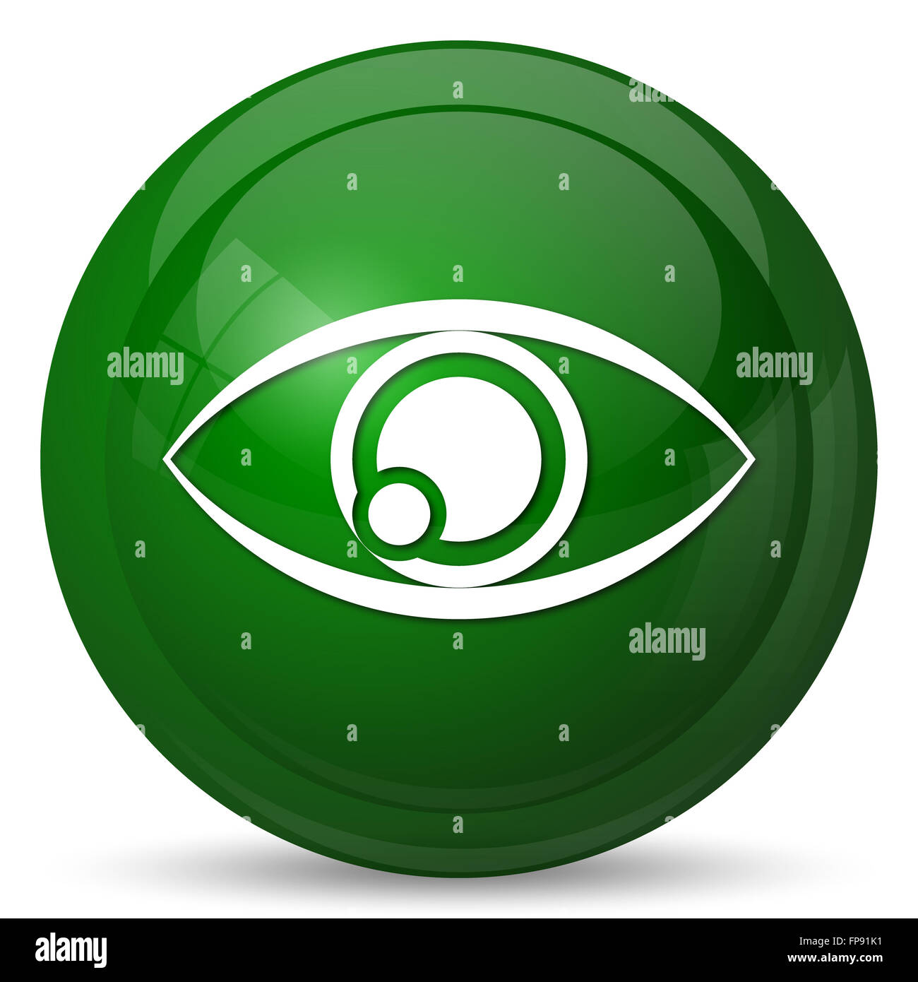 Eye icon. Internet button on white background Stock Photo - Alamy