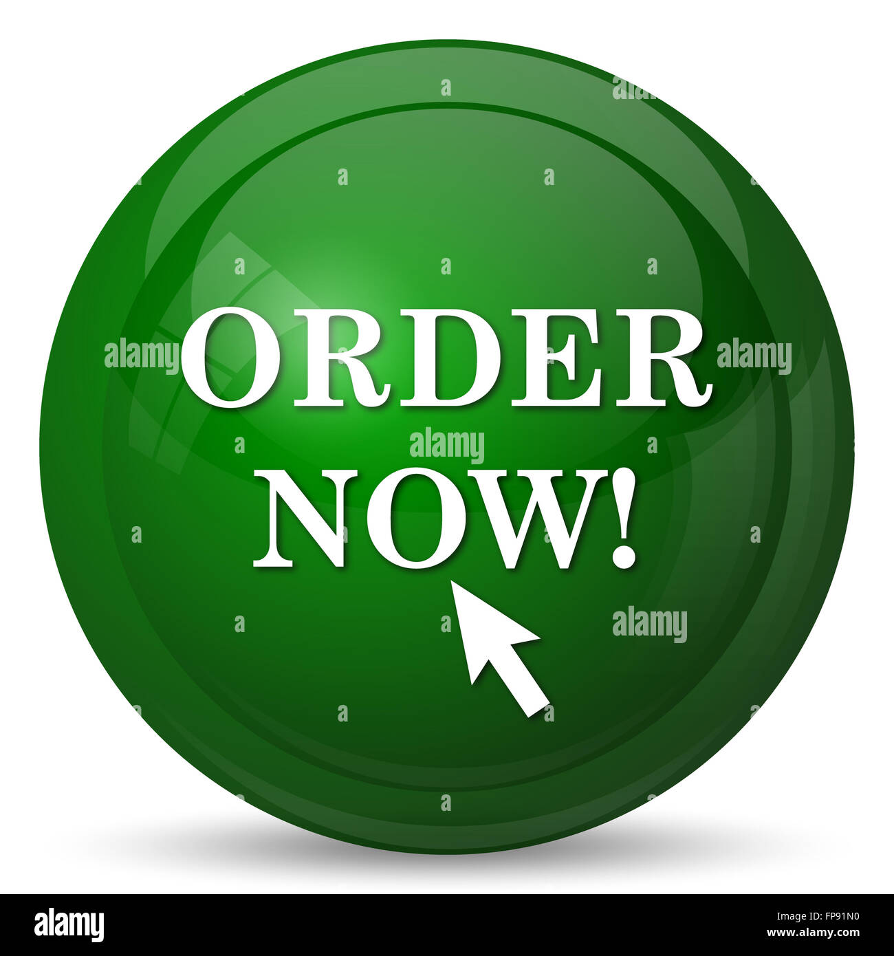Order now icon. Internet button on white background Stock Photo - Alamy