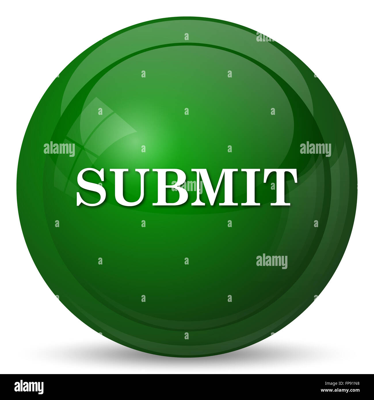 Submit icon. Internet button on white background Stock Photo - Alamy