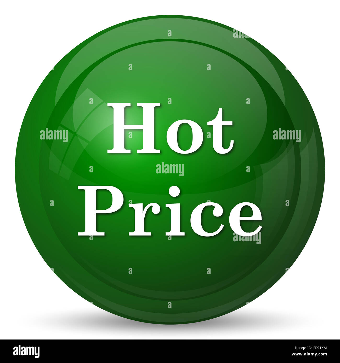 Hot price icon. Internet button on white background Stock Photo - Alamy