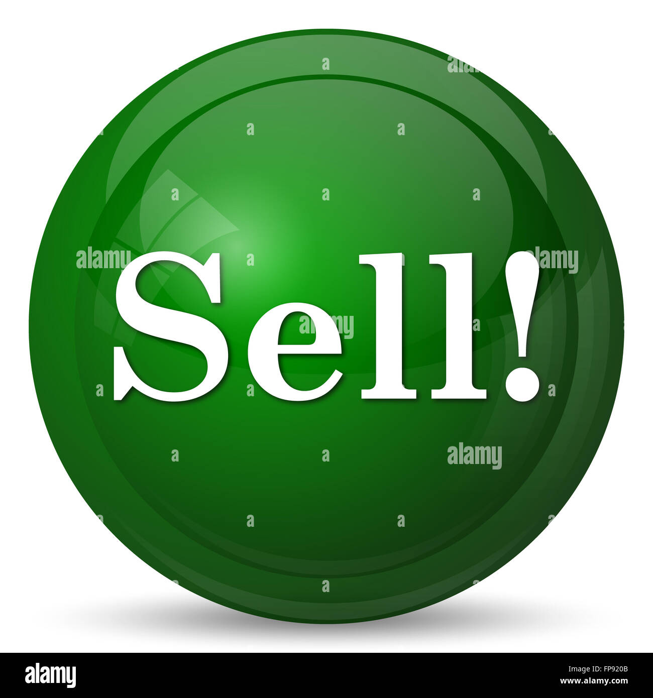 Sell icon. Internet button on white background Stock Photo - Alamy