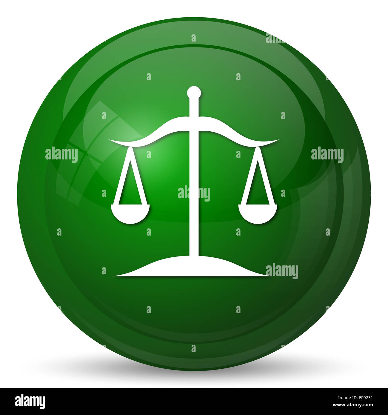 Balance icon. Internet button on white background Stock Photo - Alamy