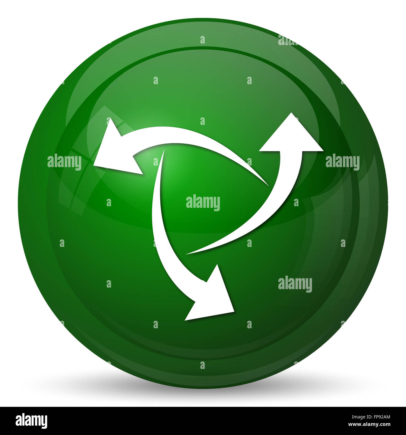 Change icon. Internet button on white background Stock Photo - Alamy