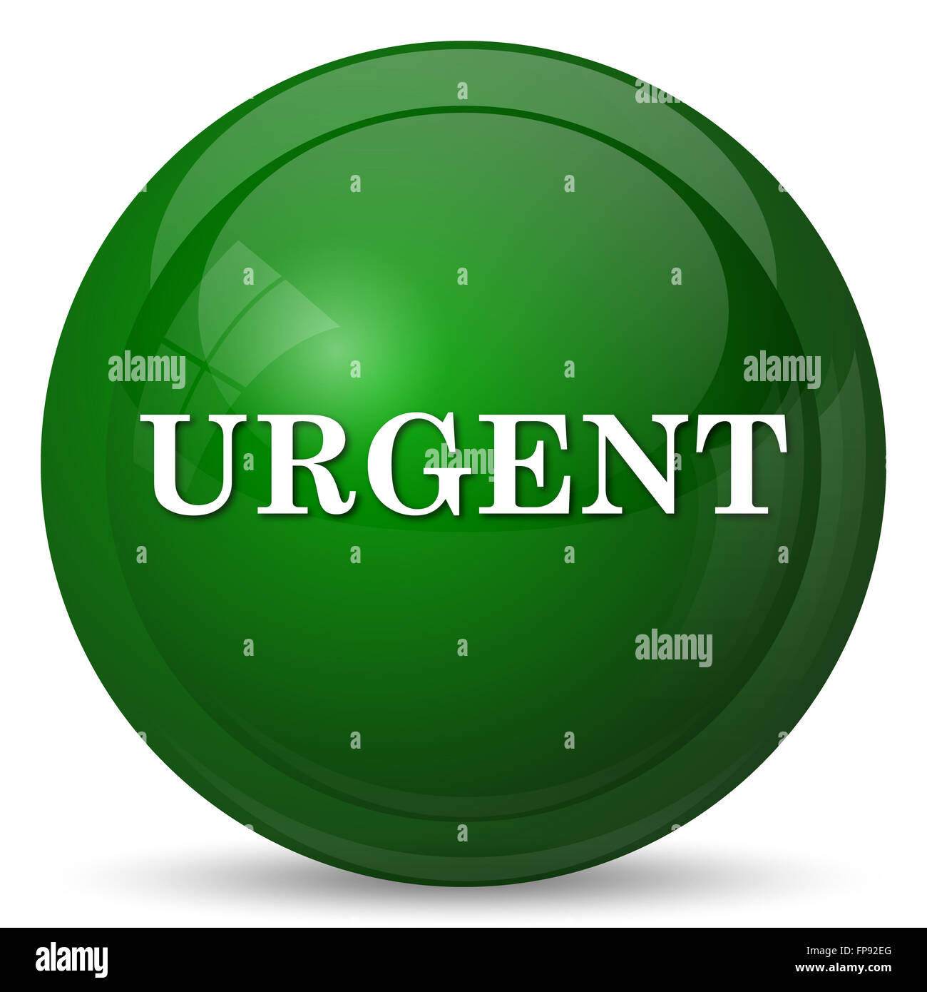Urgent icon. Internet button on white background Stock Photo - Alamy