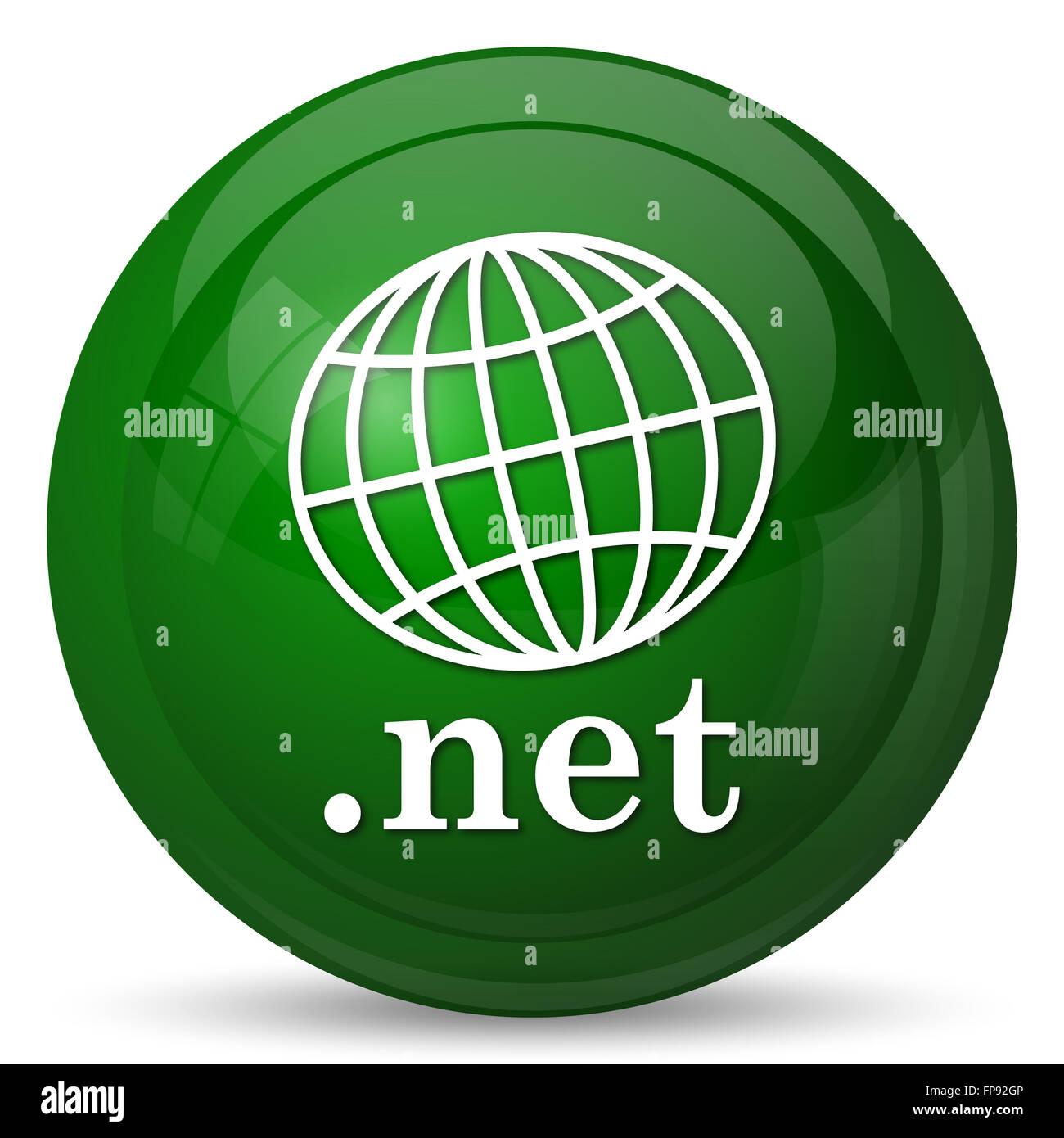 .net icon. Internet button on white background Stock Photo - Alamy