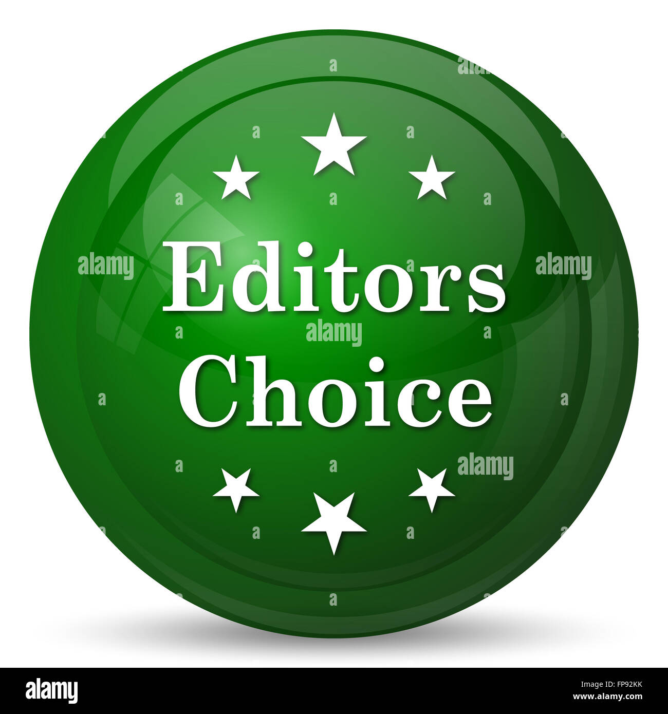 Editors choice icon. Internet button on white background Stock Photo ...
