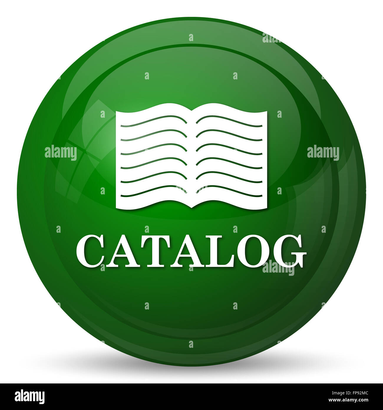 Catalog icon. Internet button on white background Stock Photo - Alamy