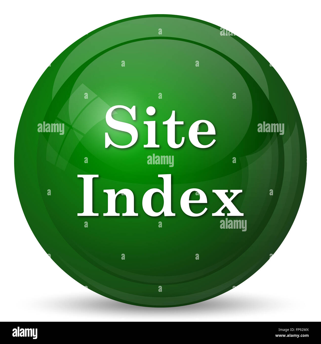 Site index icon. Internet button on white background Stock Photo - Alamy