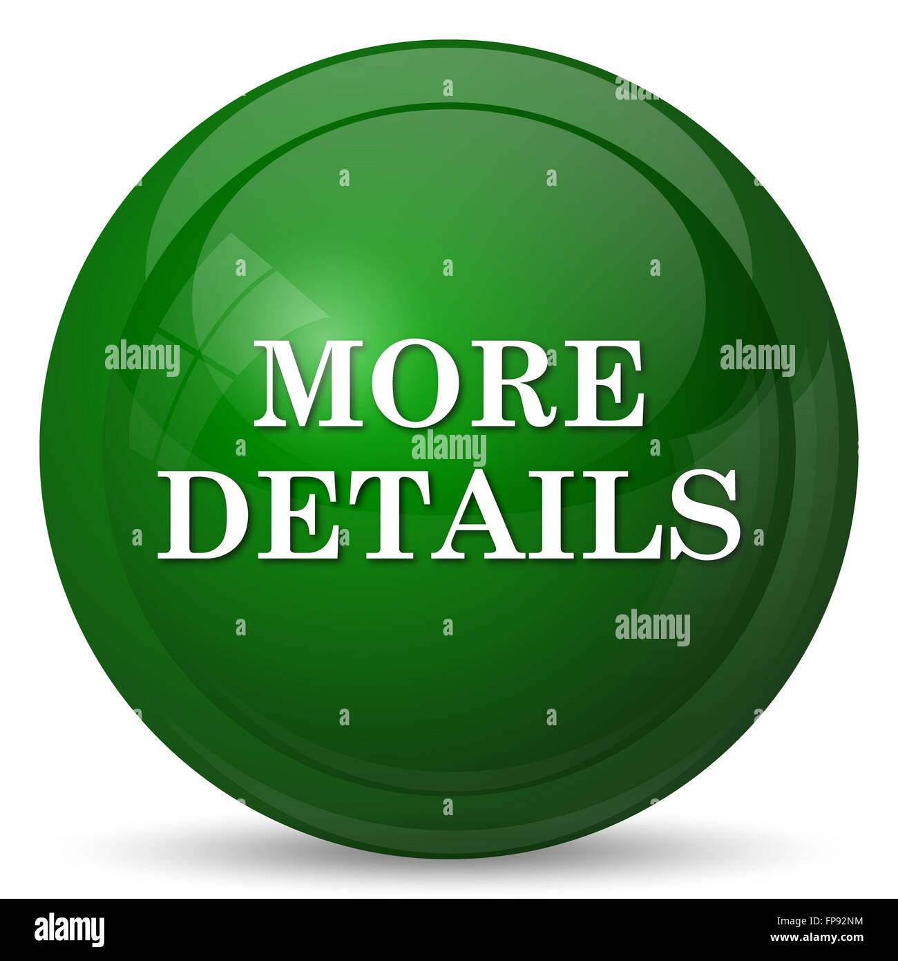 More details icon. Internet button on white background Stock Photo - Alamy