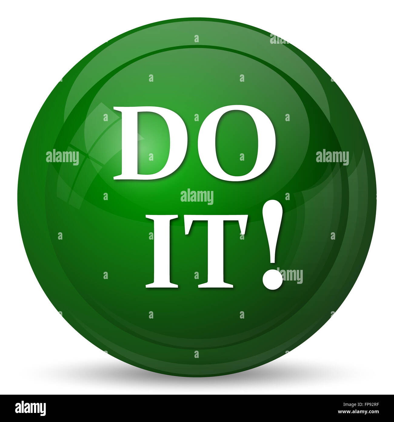 Do it icon. Internet button on white background Stock Photo - Alamy