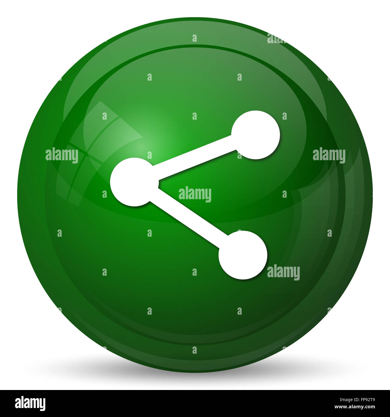 Social media - link icon. Internet button on white background Stock ...
