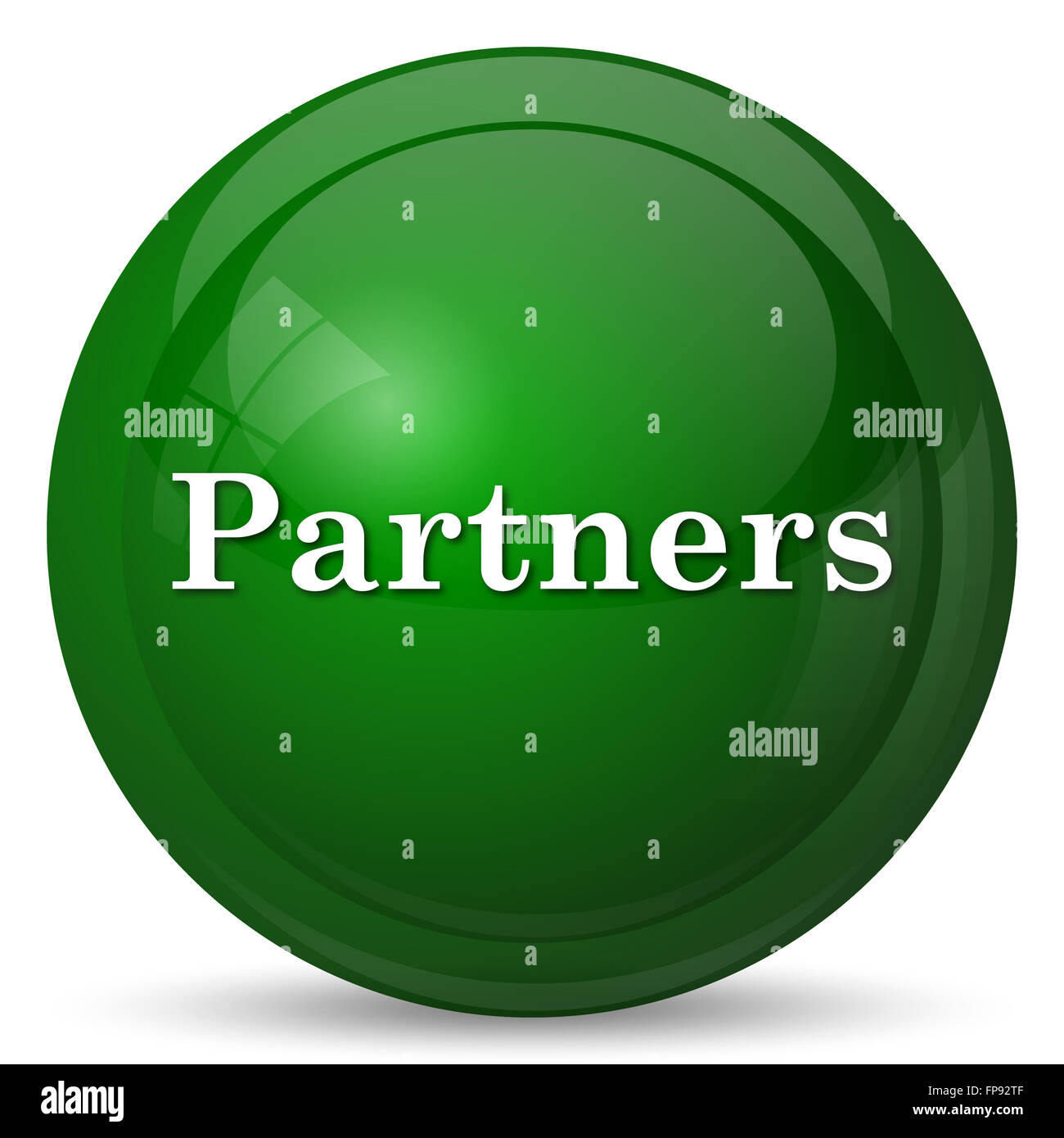 Partners icon. Internet button on white background Stock Photo - Alamy