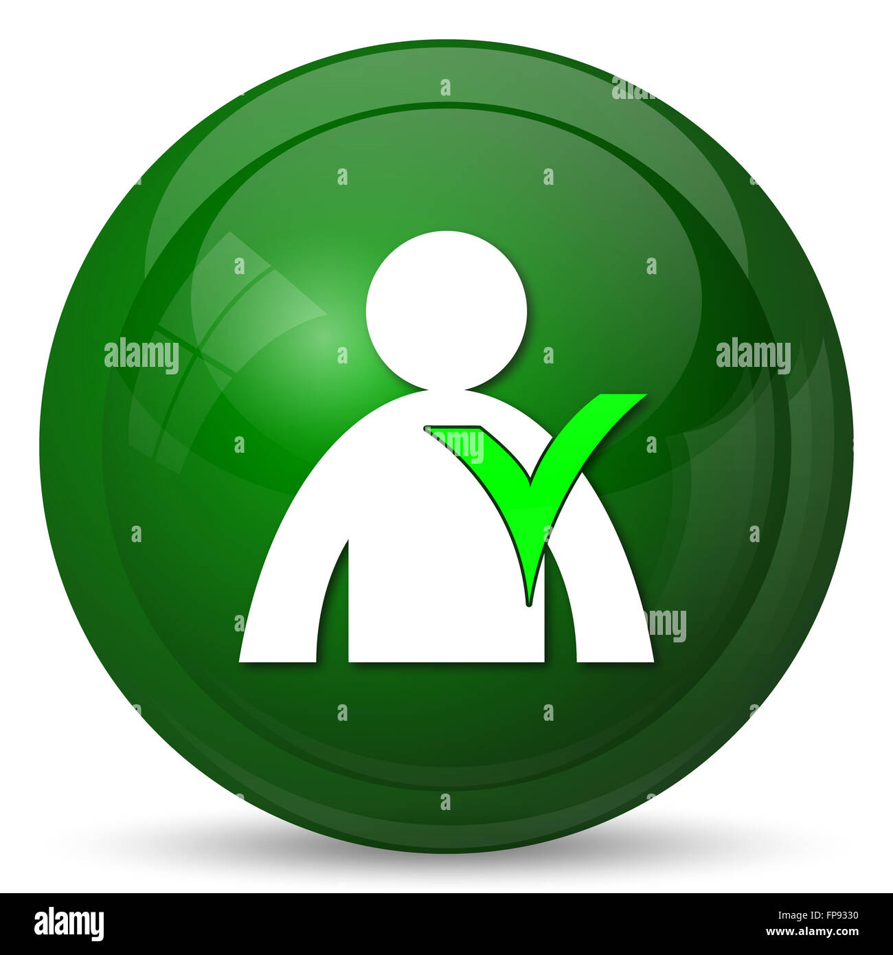 User online icon. Internet button on white background Stock Photo - Alamy