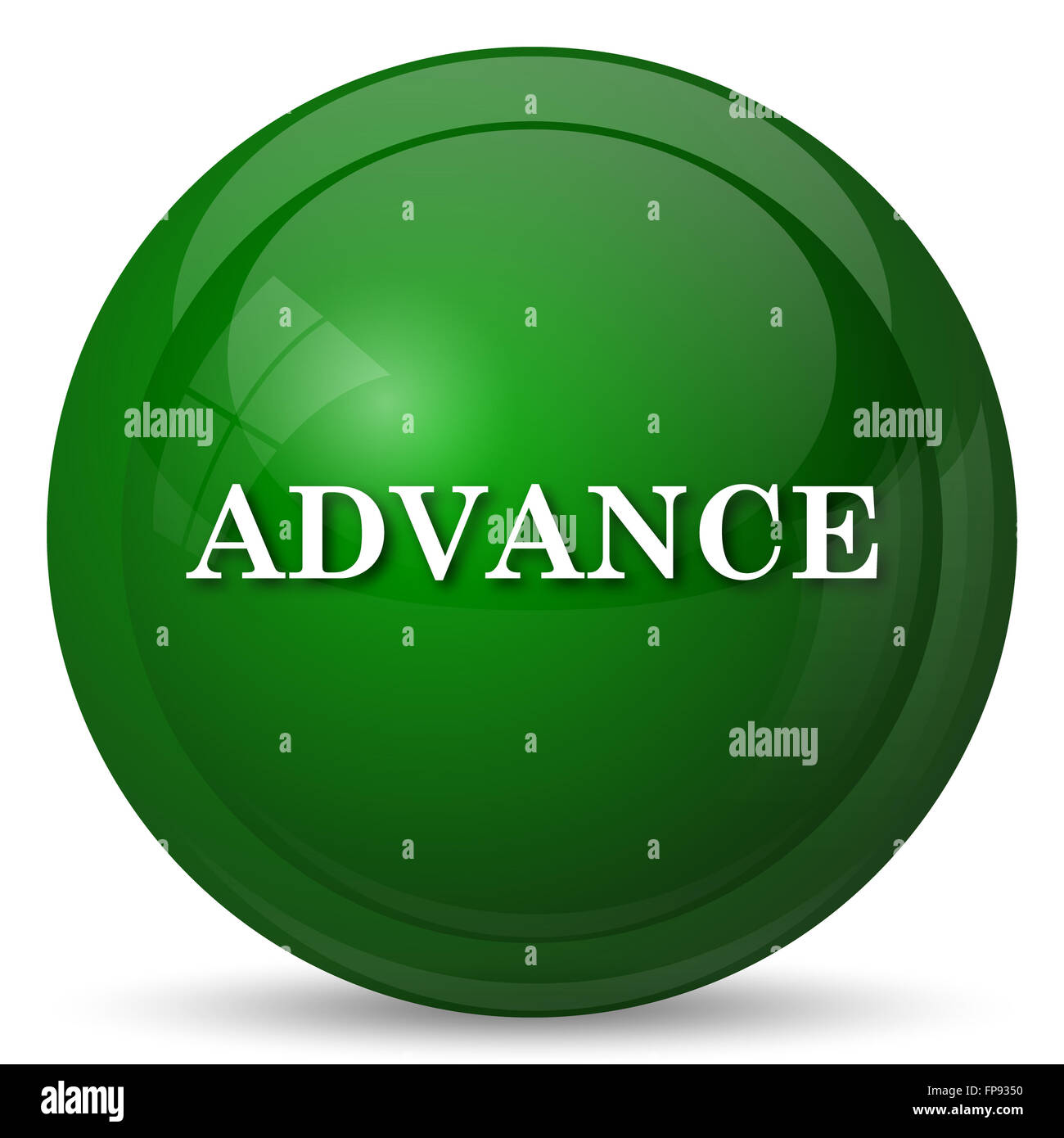 Advance icon. Internet button on white background Stock Photo - Alamy