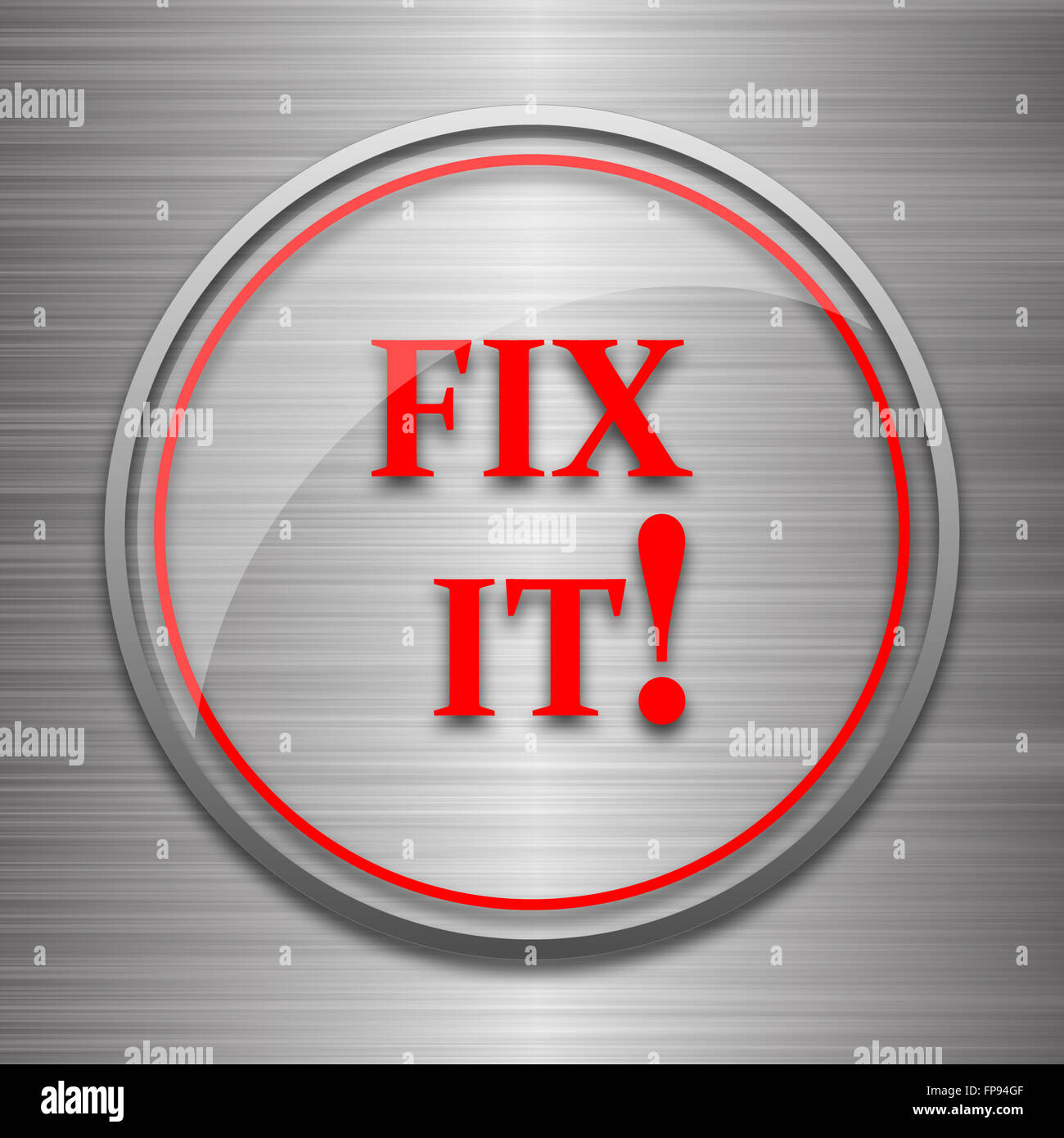 Problem icon metallic internet button hi-res stock photography and ...