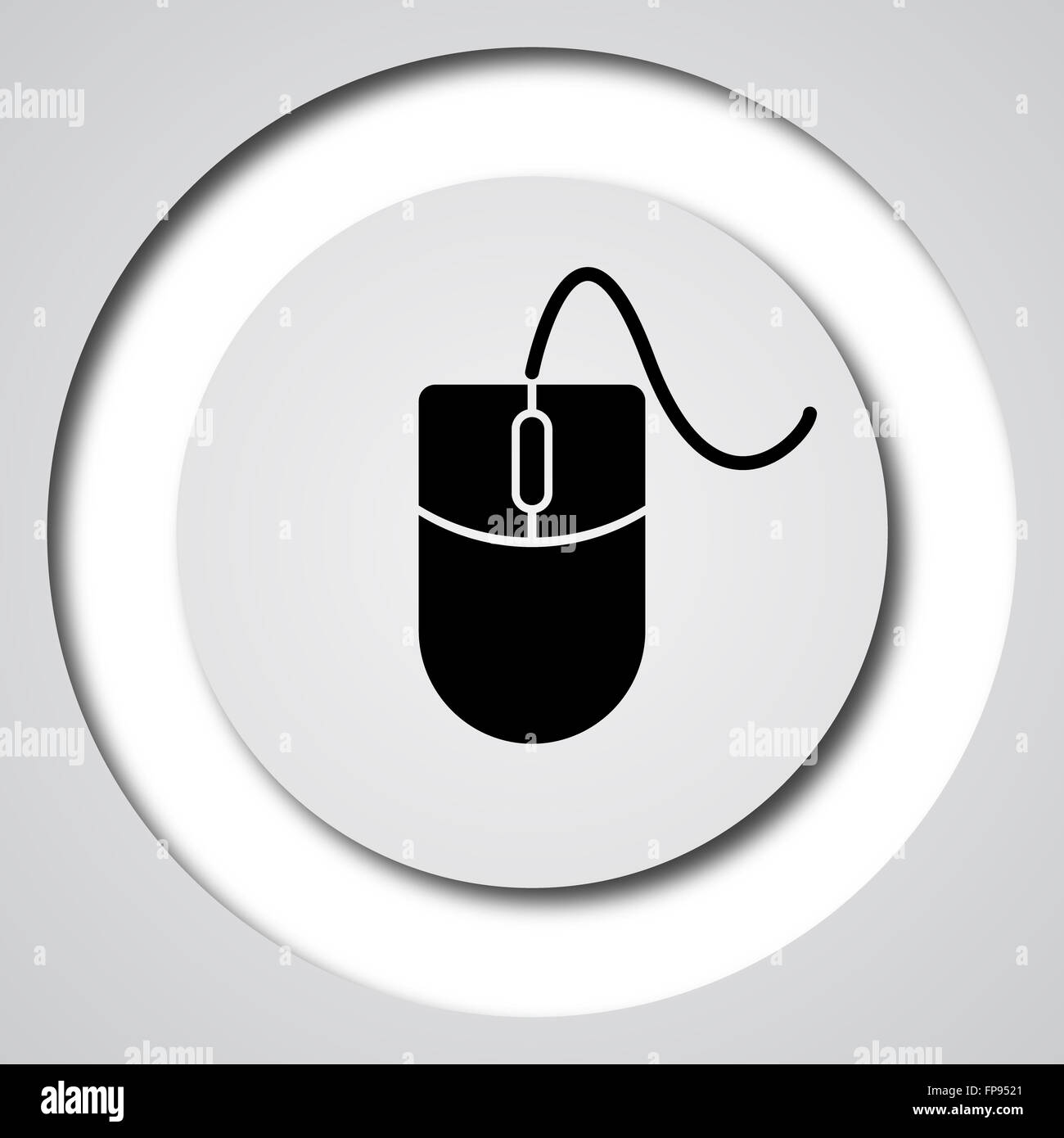 Mouse icon. Internet button on white background Stock Photo - Alamy