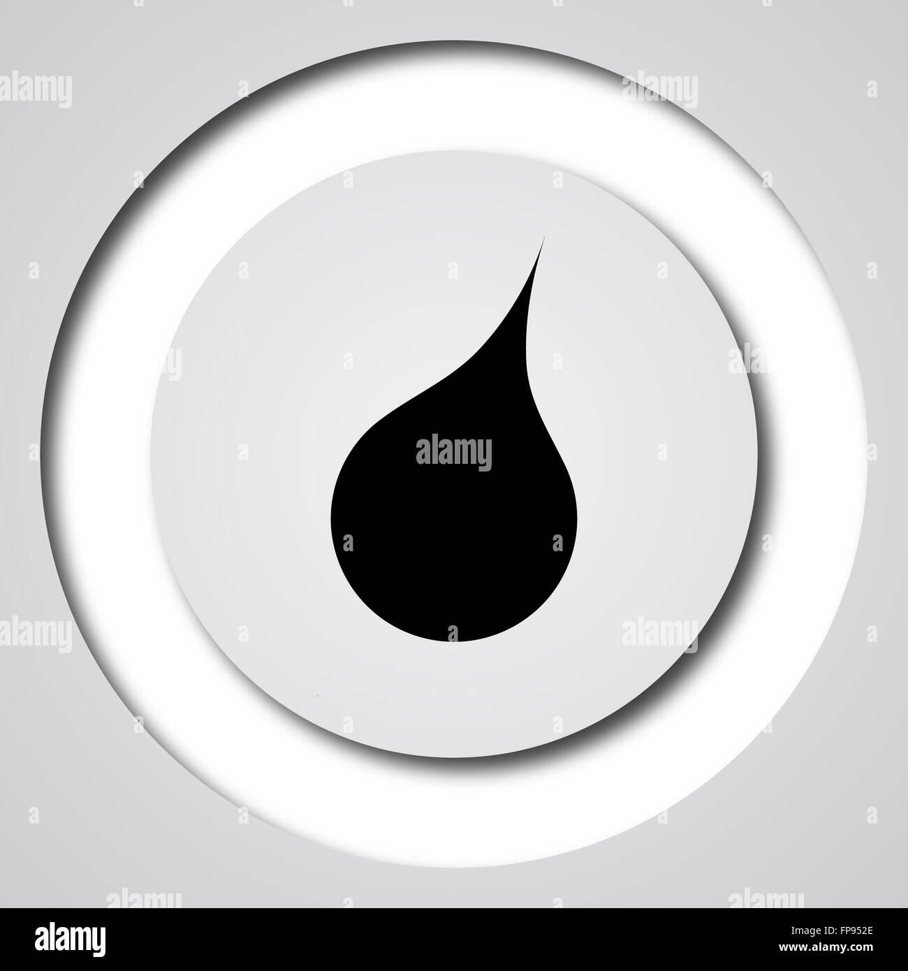 Rain icon. Internet button on white background Stock Photo - Alamy