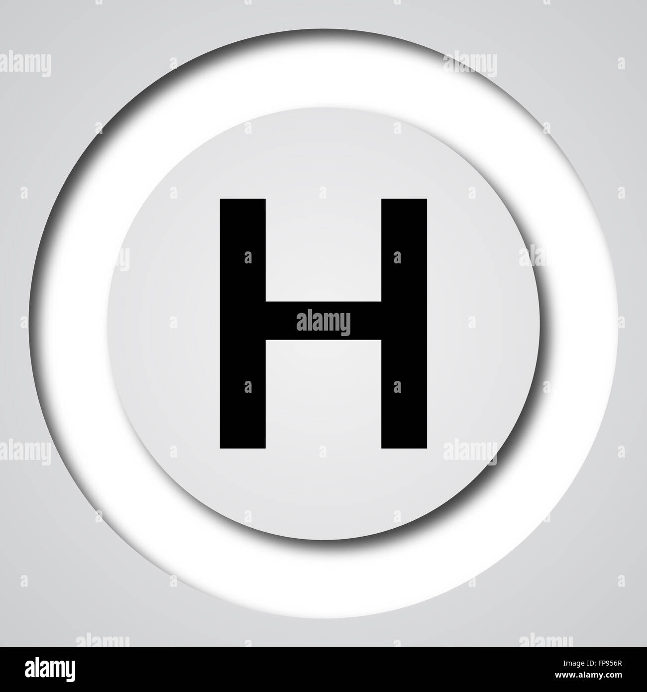 Hospital icon. Internet button on white background Stock Photo - Alamy