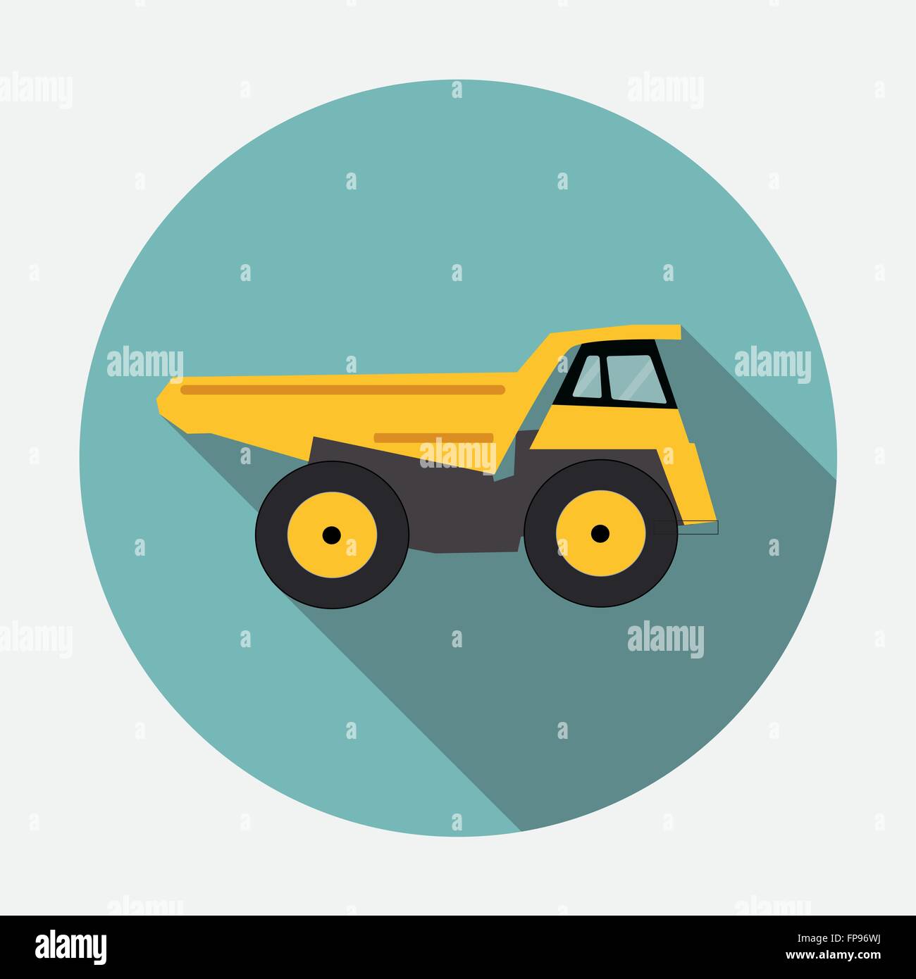 Ftat Truck Vector Illustration Stock Vector Image & Art - Alamy