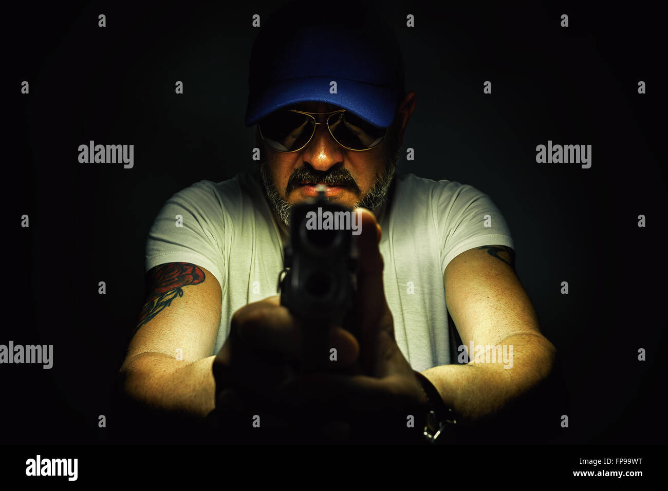 Face tattoo man hi-res stock photography and images - Alamy