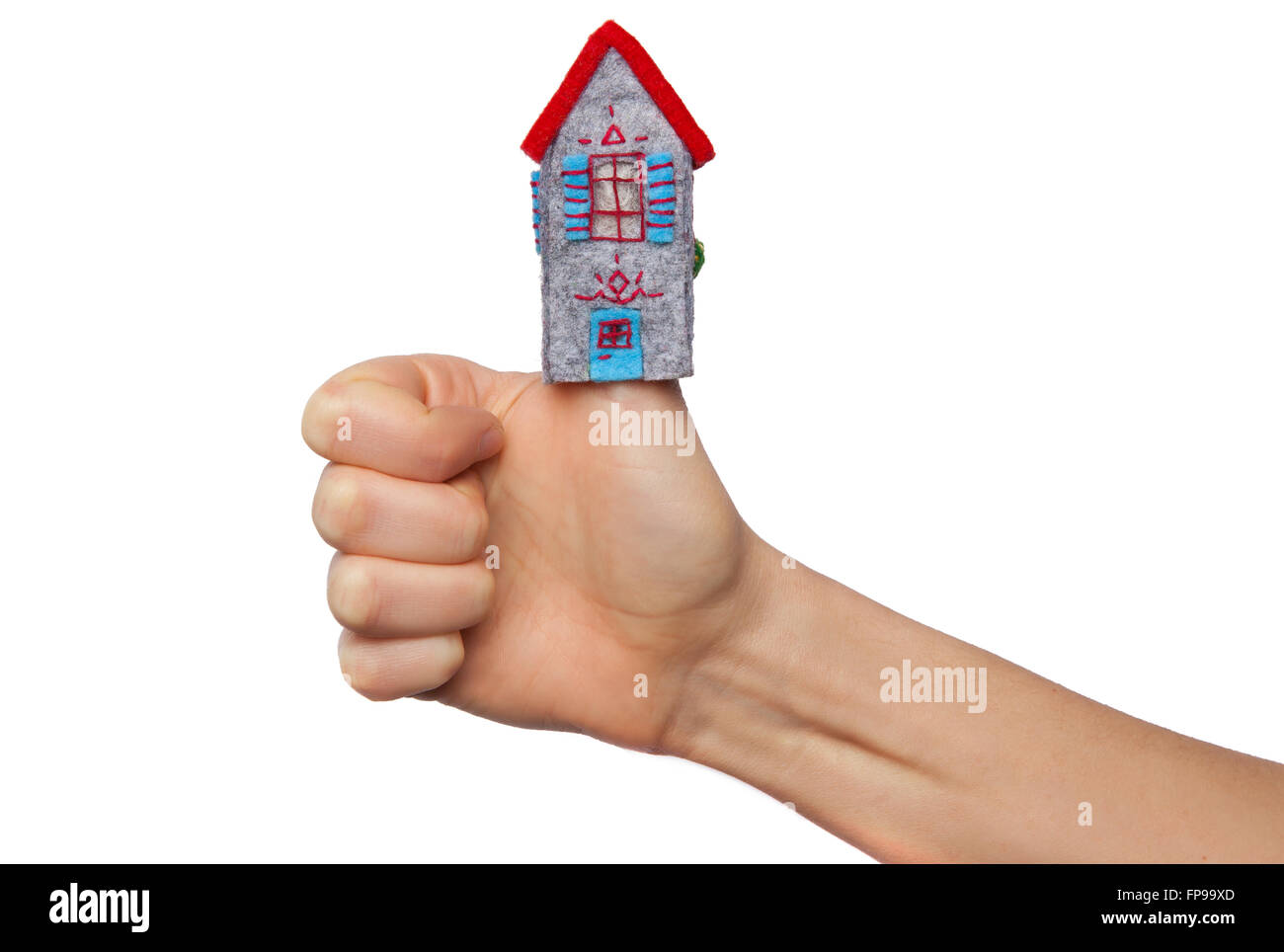 Hand holding house Stock Photo - Alamy