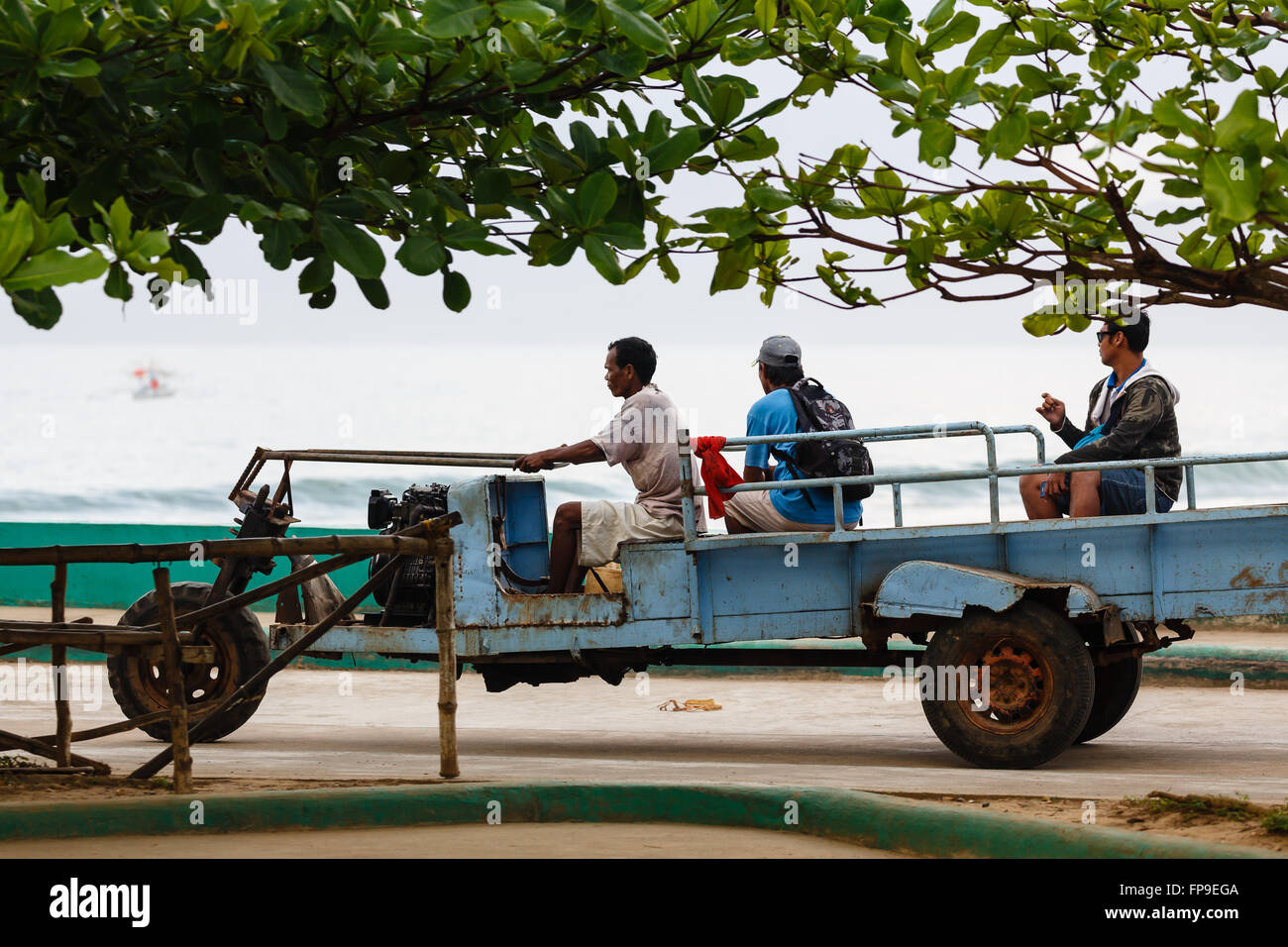Native transport for people and goods made out of spare parts from old ...