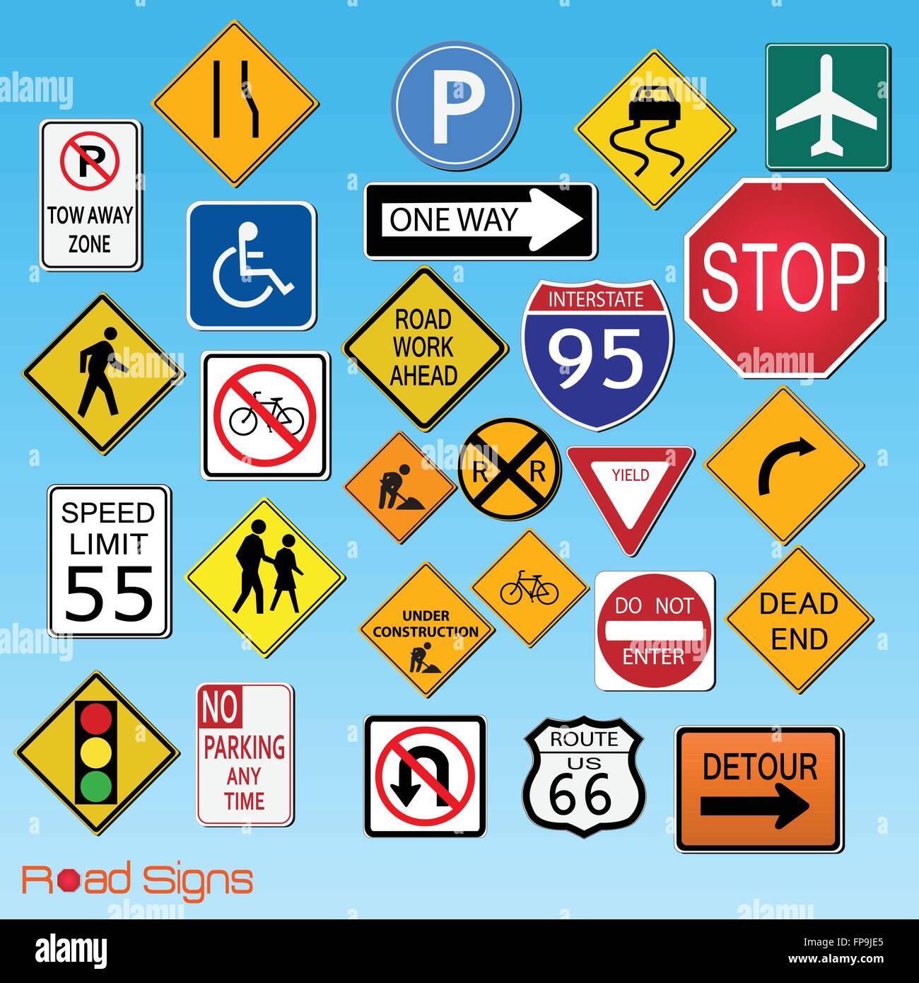 Pedestrian crossing blue sky Stock Vector Images - Alamy