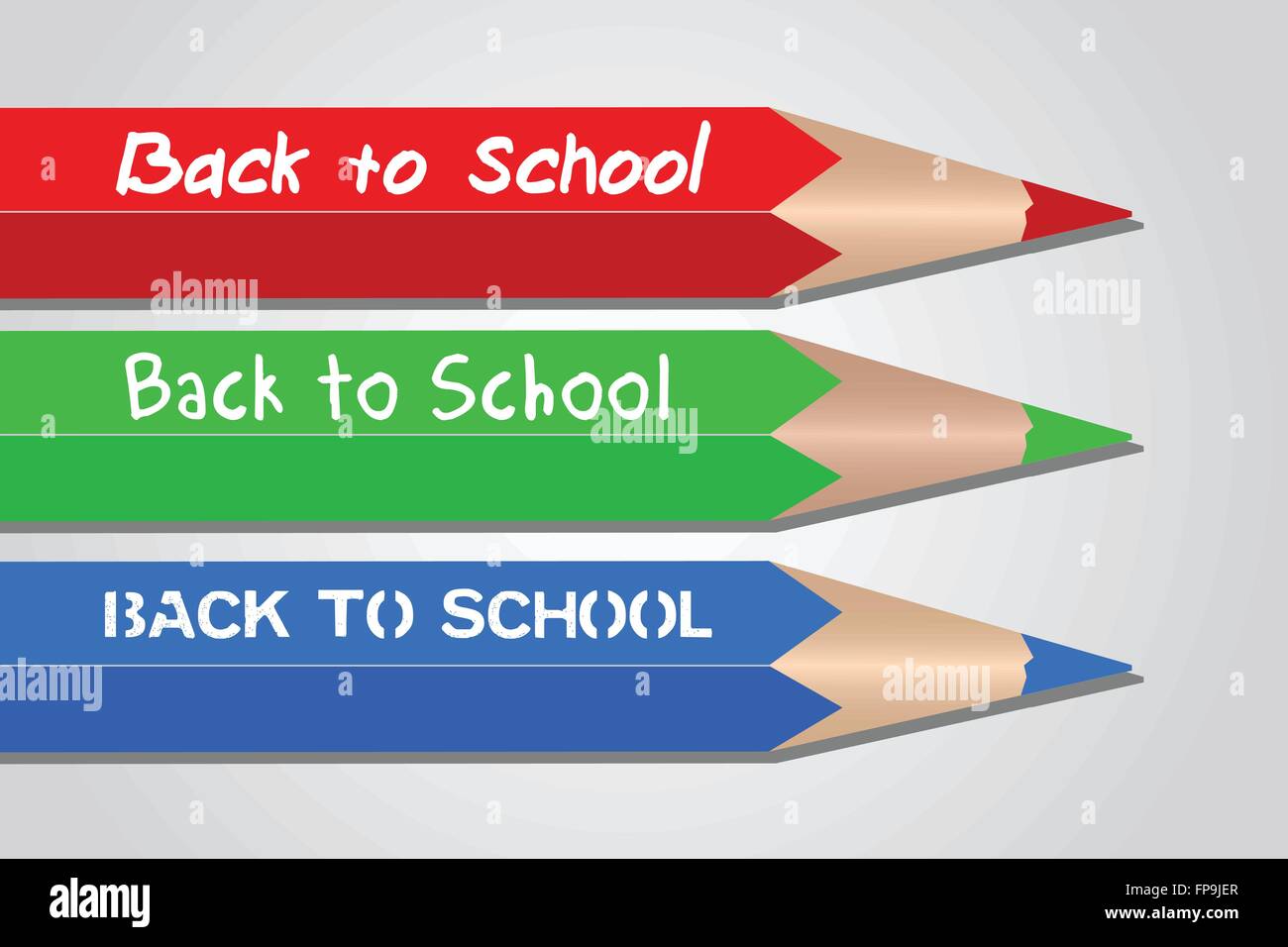 Image of colorful back to school colored pencils isolated on a white ...