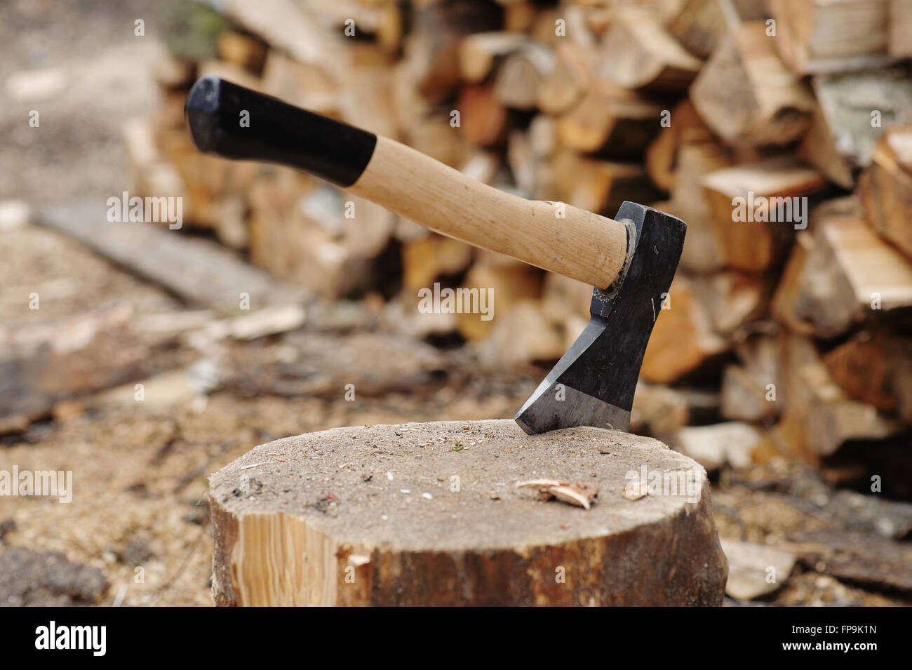 Of woodcutter axe Stock Photo - Alamy