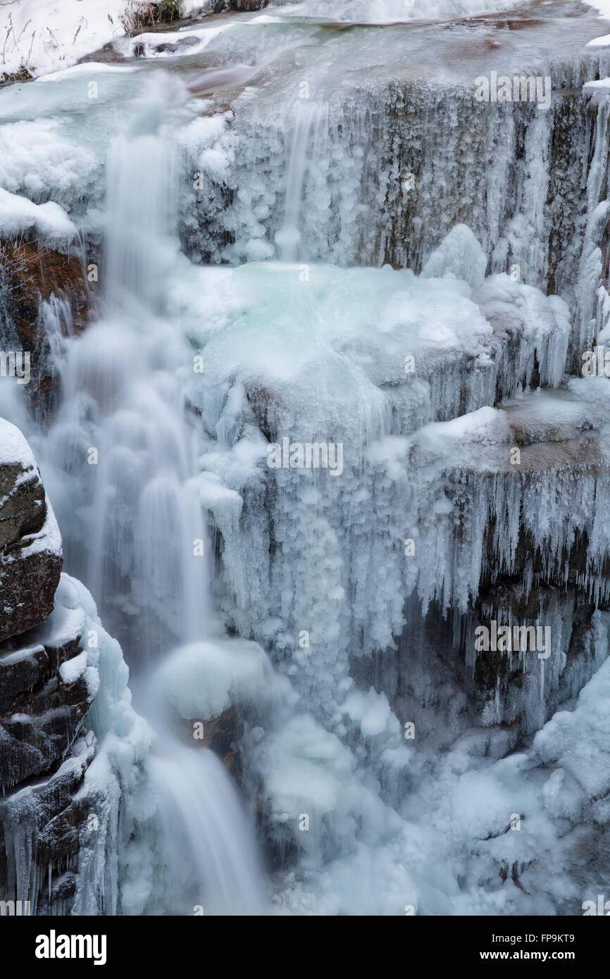 Franconia Notch State Park - Avalanche Falls in Flume Gorge of Lincoln ...