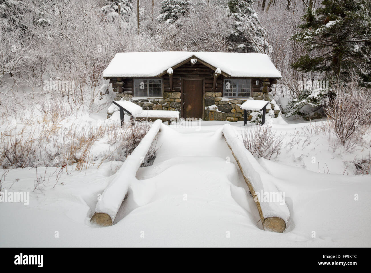 Franconia Notch State Park in the White Mountains, New Hampshire Stock ...