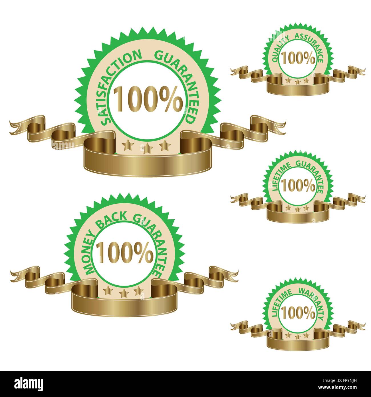 Guarantee Labels on a white background Stock Vector Image & Art - Alamy