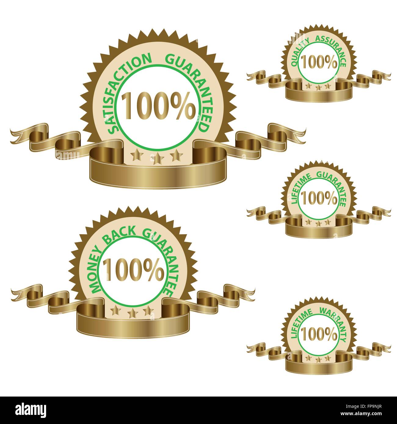 Guarantee Labels on a white background Stock Vector Image & Art - Alamy