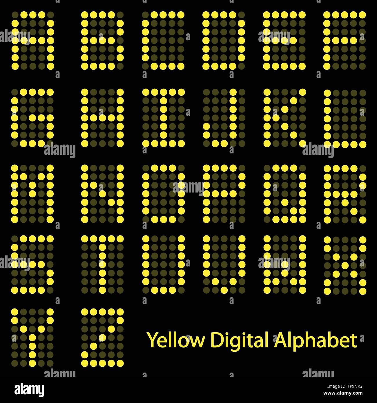 Dot matrix font hi-res stock photography and images - Alamy