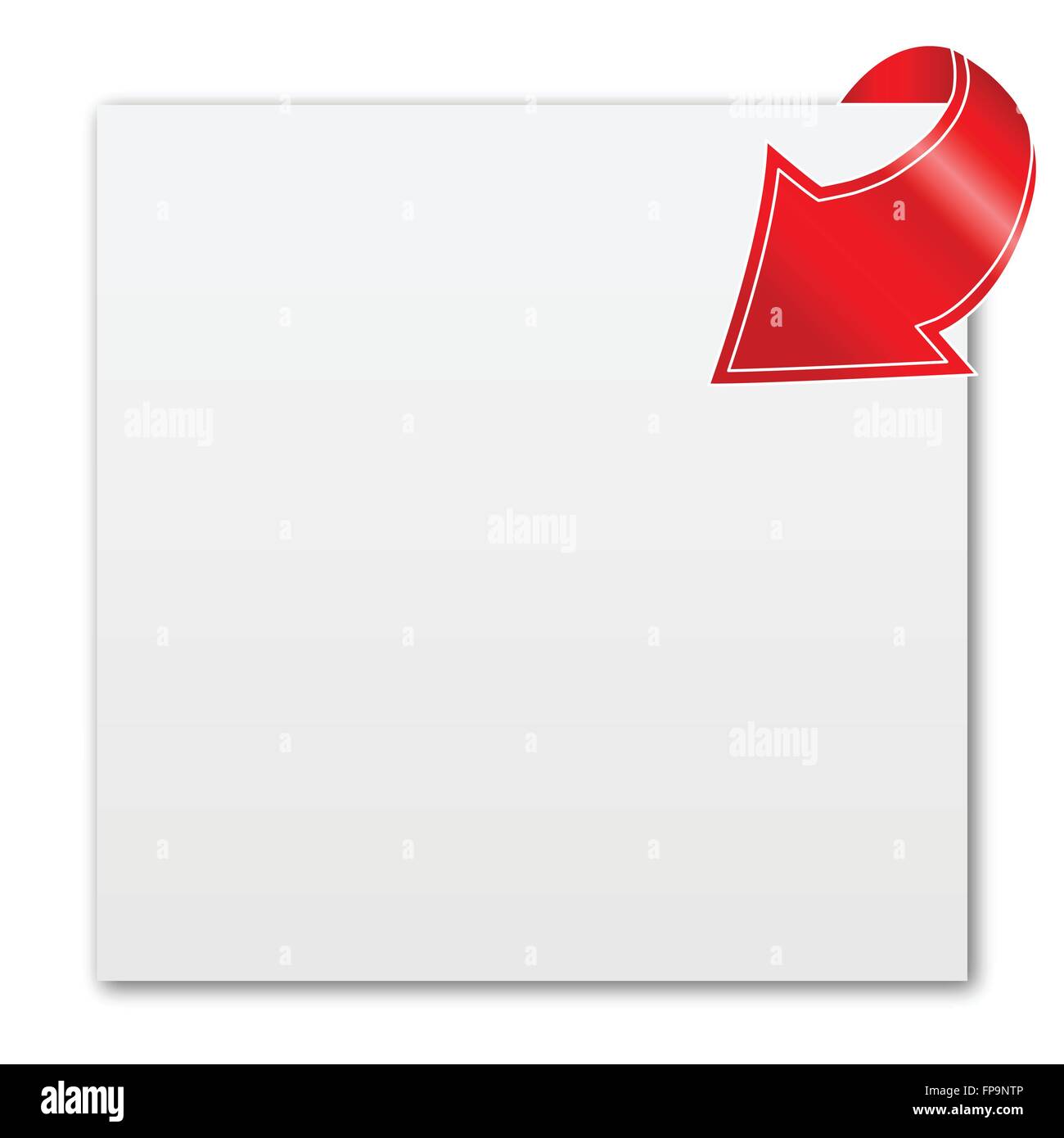 Note with a red arrow Stock Vector Image & Art - Alamy