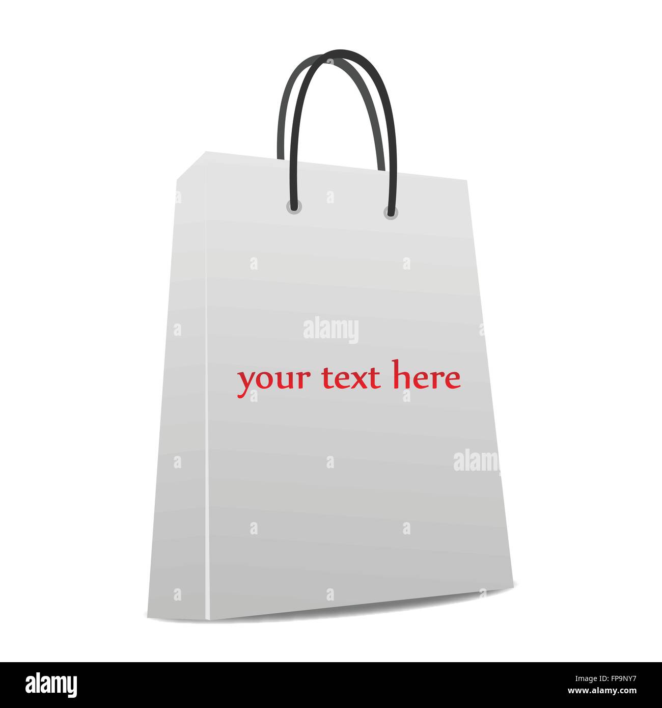 Image of a bag with editable text Stock Vector Image & Art - Alamy
