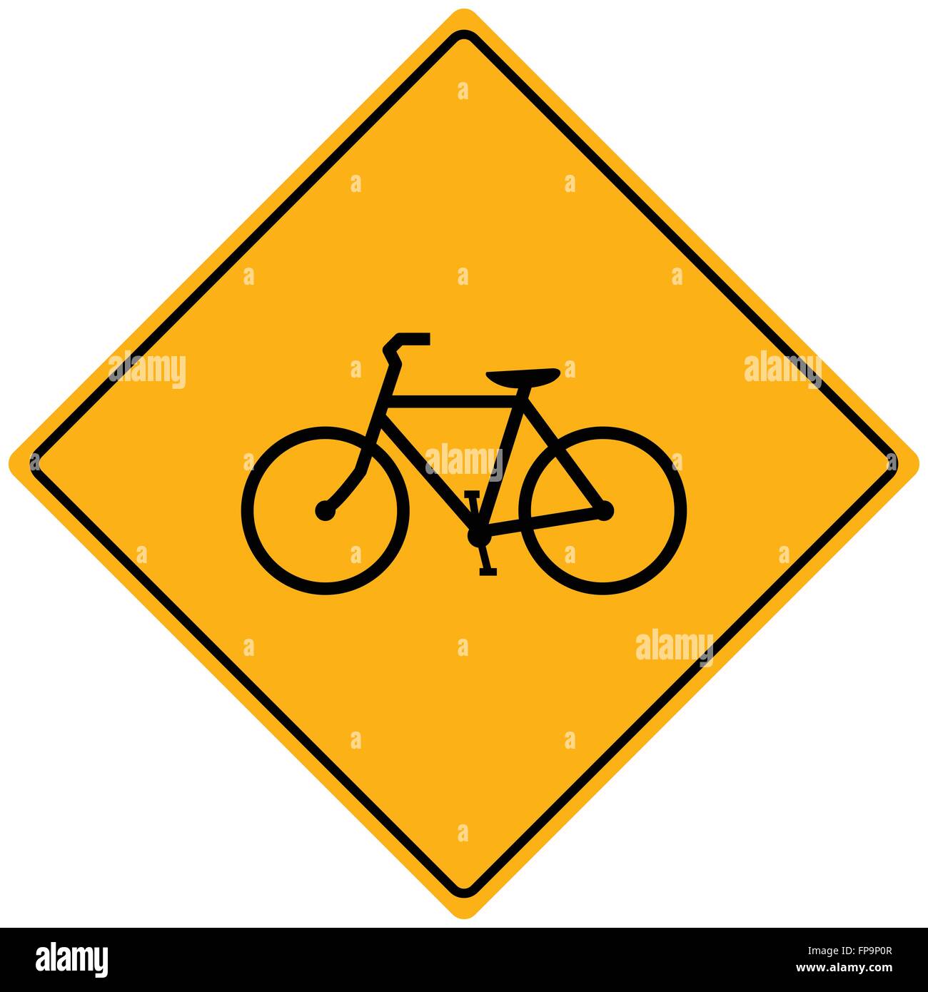 Caution cycle race on sign Stock Vector Images - Alamy