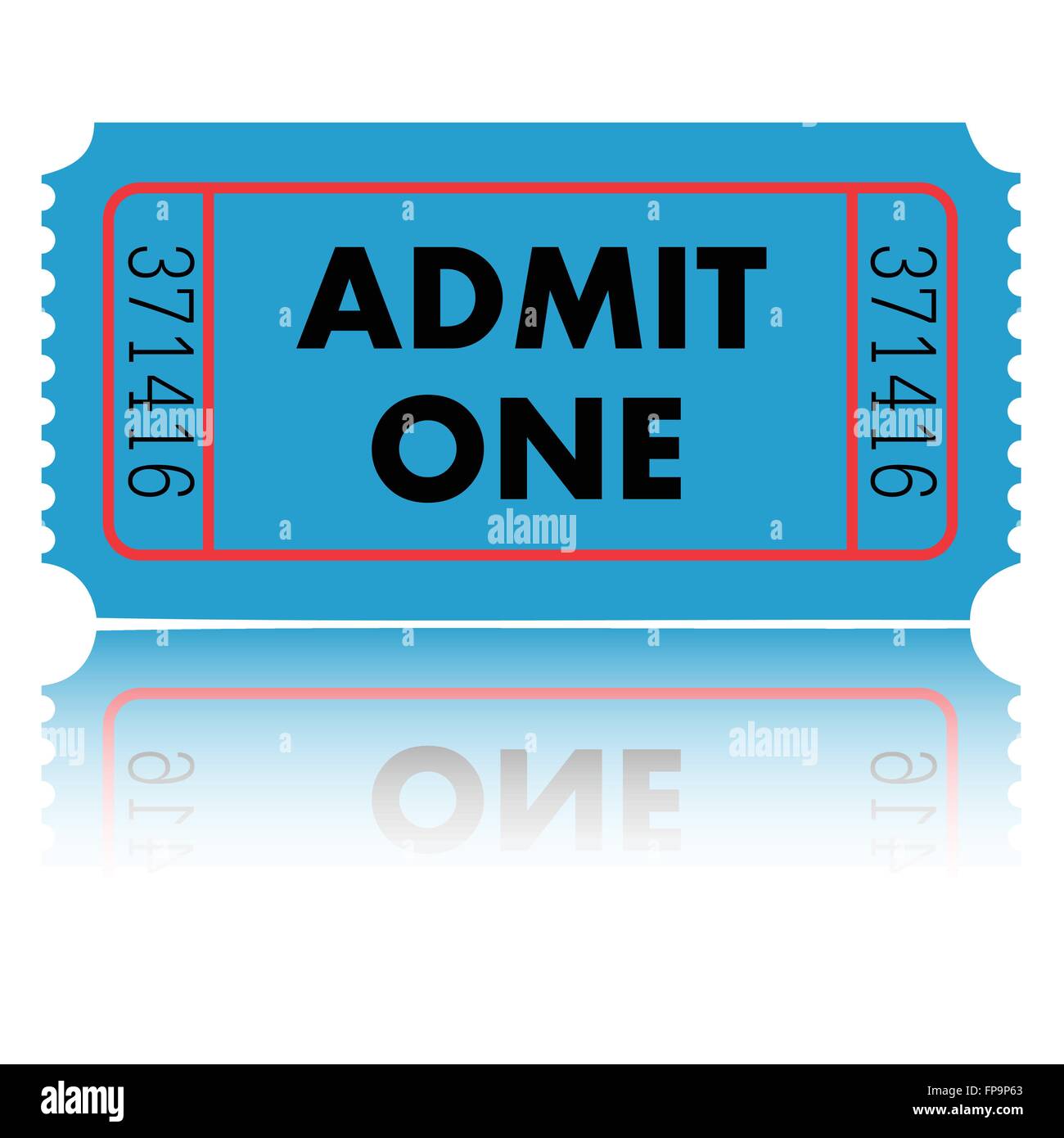 Blue Raffle Ticket Clipart