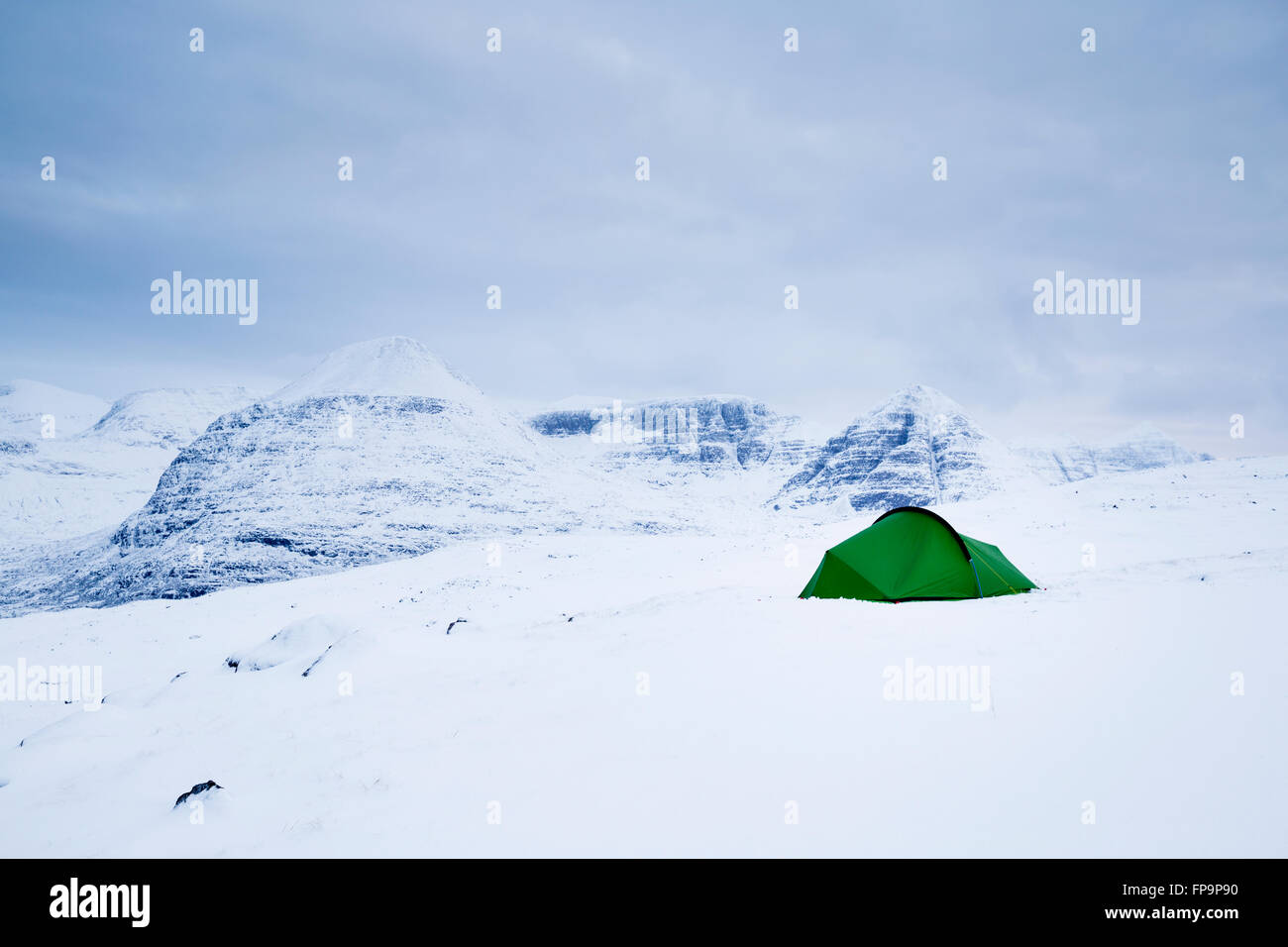 Tent mountain sunset scotland hi-res stock photography and images - Alamy
