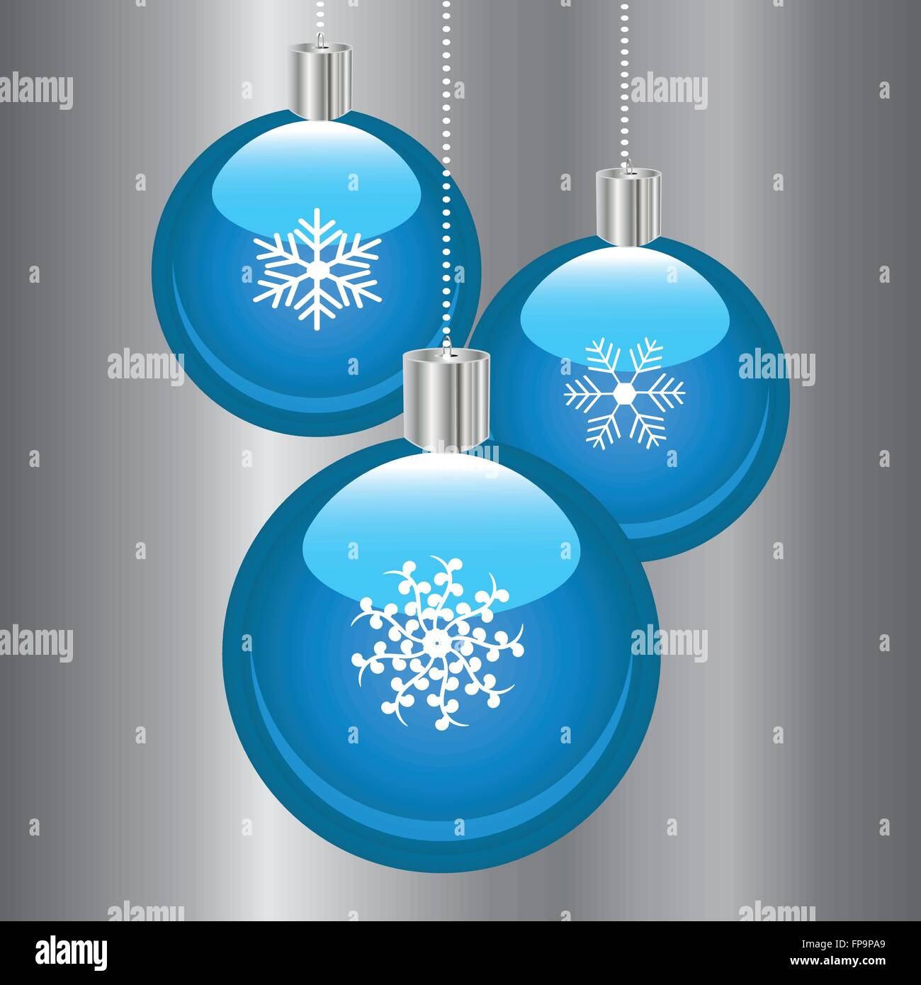 Blue Christmas Ornaments Stock Vector Image & Art - Alamy