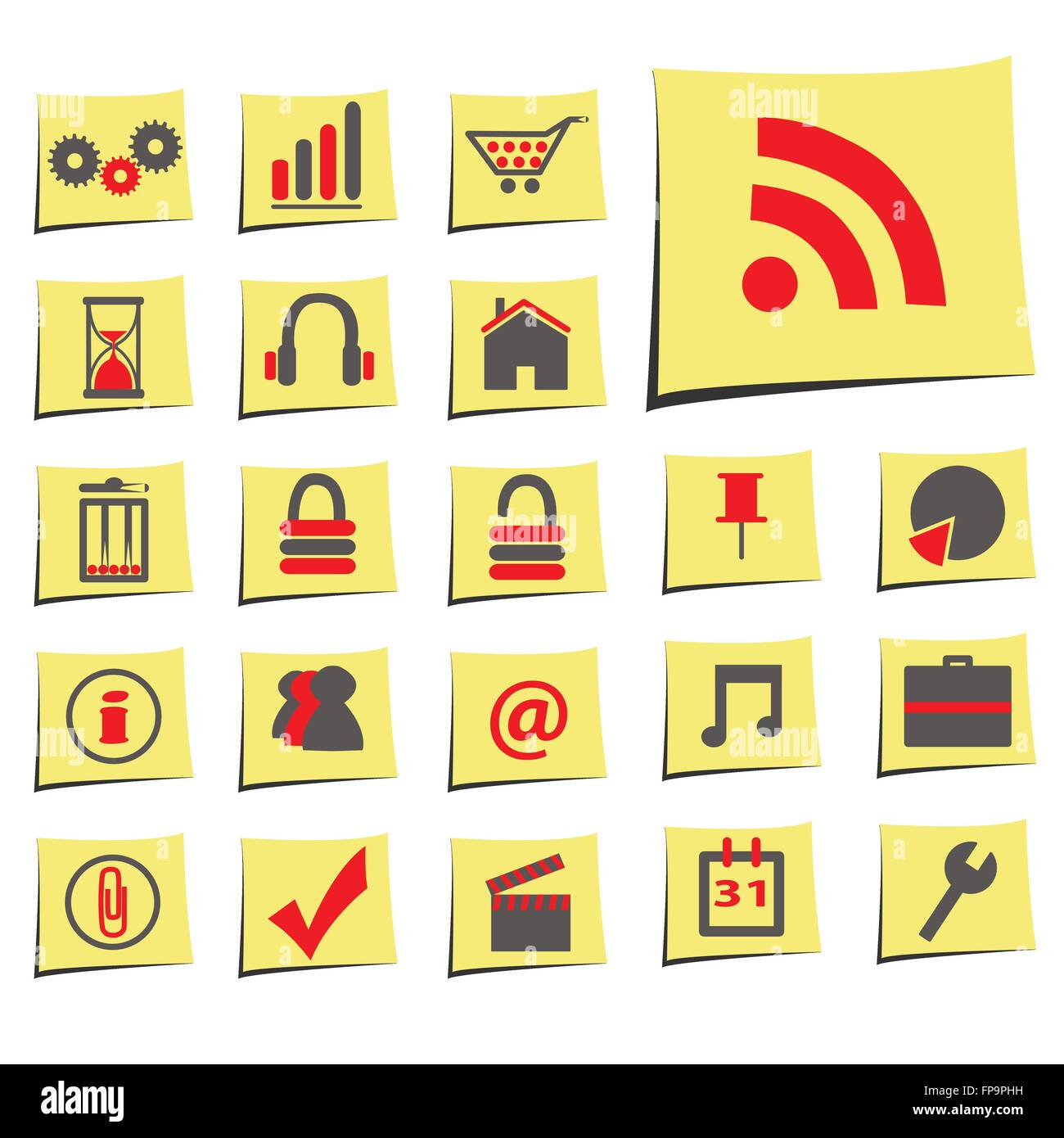 Business Memo Icons Stock Vector Image & Art - Alamy