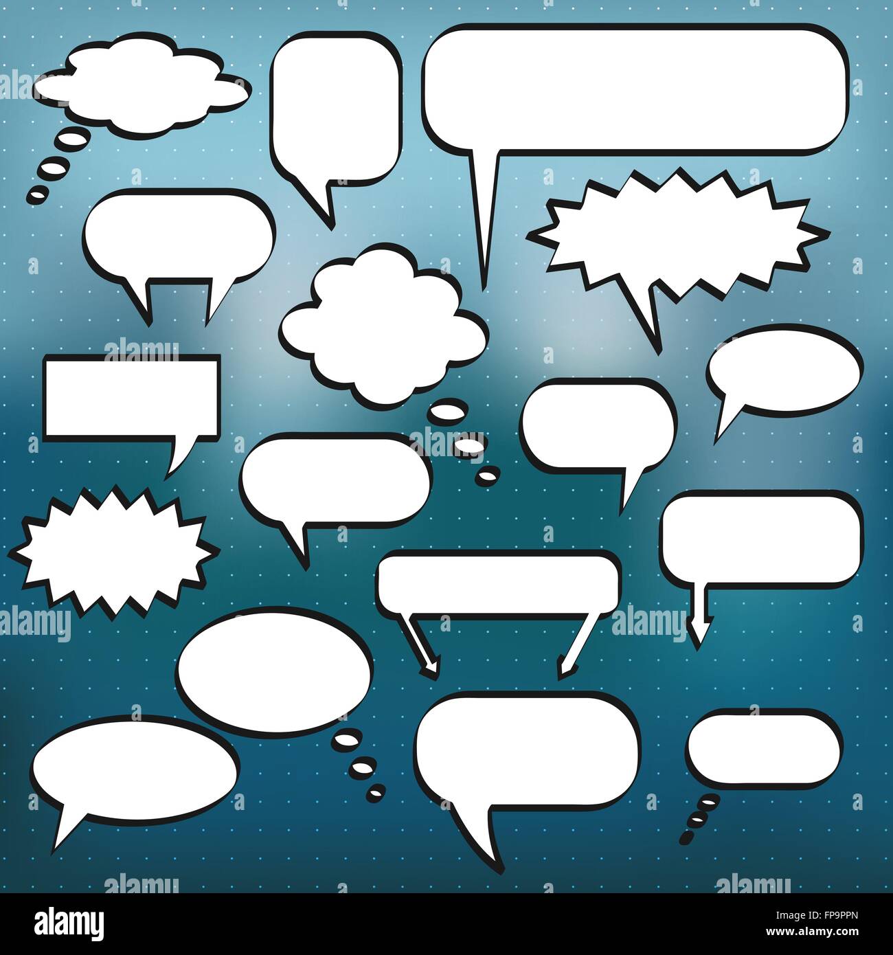 Comic talk shapes Stock Vector Images - Alamy