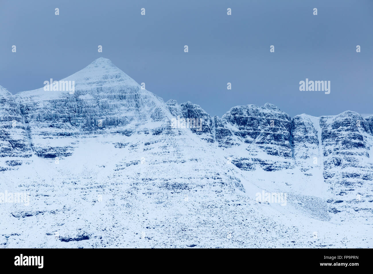 Spidean a' Choire Leith and part of the Liathach ridge at dawn ...