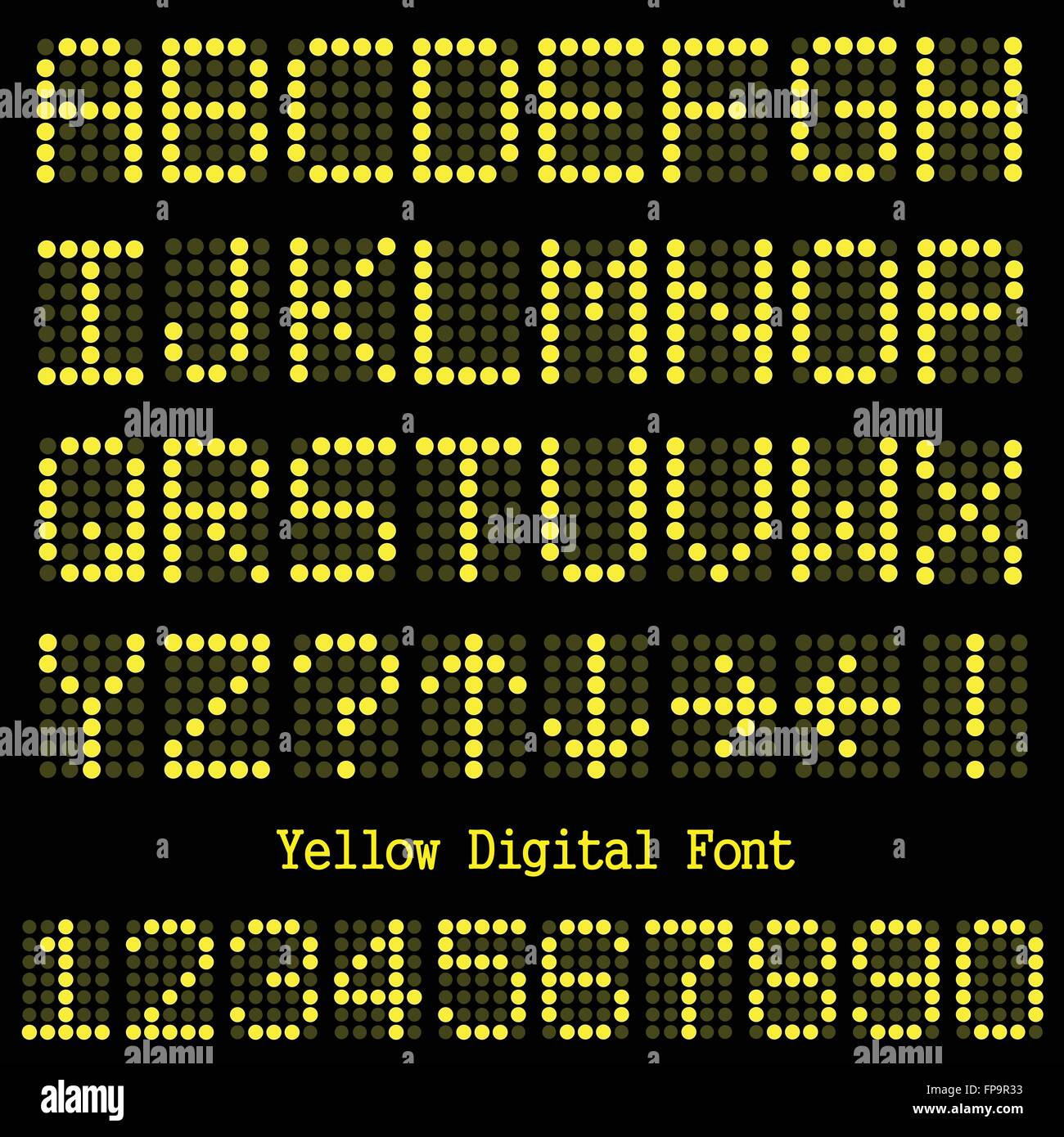 Dot matrix font hi-res stock photography and images - Alamy
