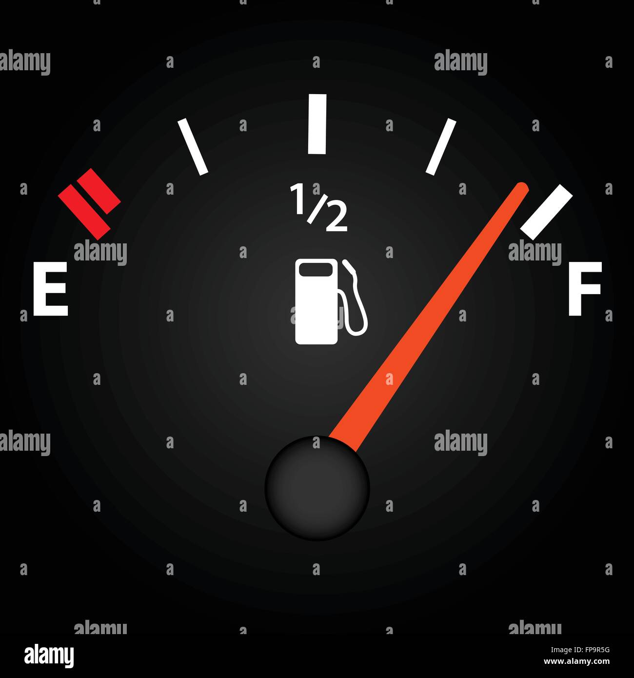 Image of a gas gage on a dark background Stock Vector Image & Art - Alamy