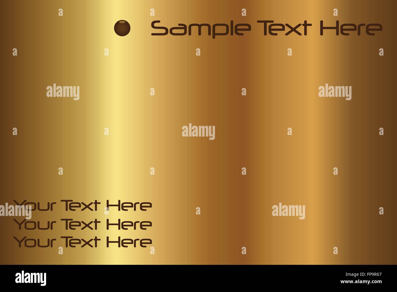 Gold Sample Text Background Stock Vector Image & Art - Alamy